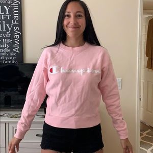 Urban Outfitters | Sweaters | Champion Pink Crew Neck | Poshmark